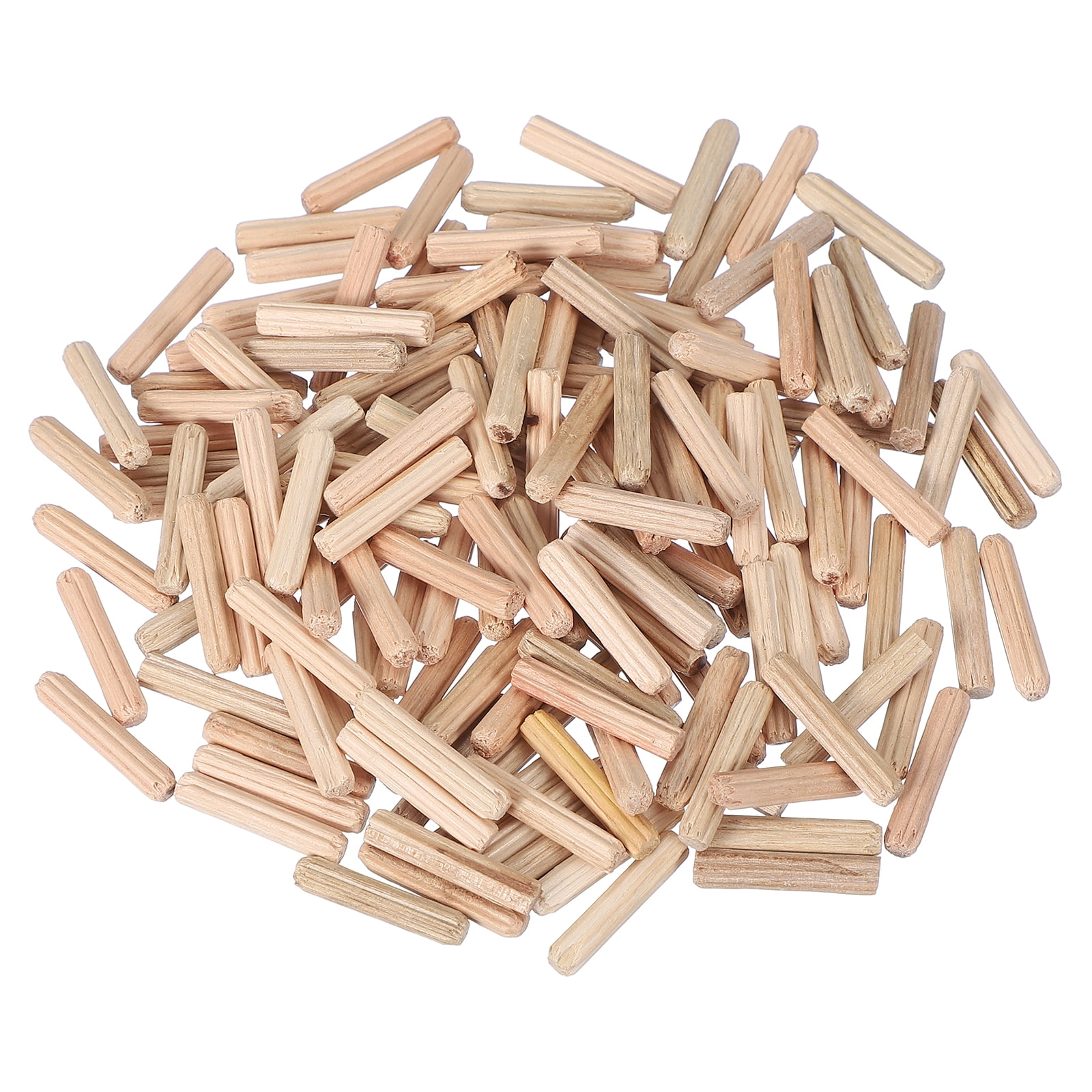 Uxcell Wooden Dowel Pins 13/16" x 2" (5mm x 50mm) Fluted Dowels for ...