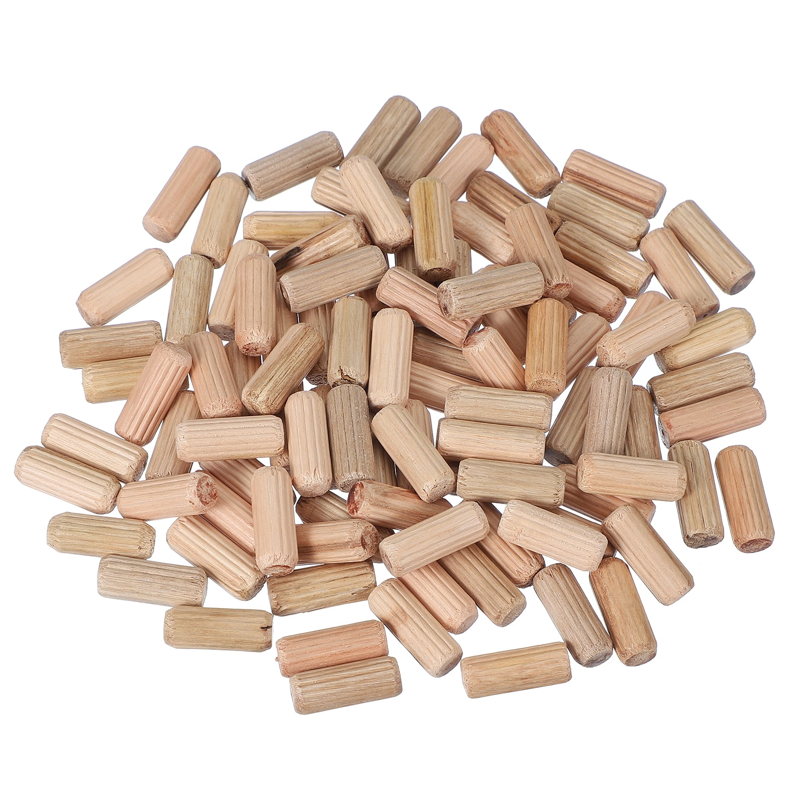 Uxcell Wooden Dowel Pins 15/16" x 1-9/16" (8mm x 40mm) Fluted Dowels ...