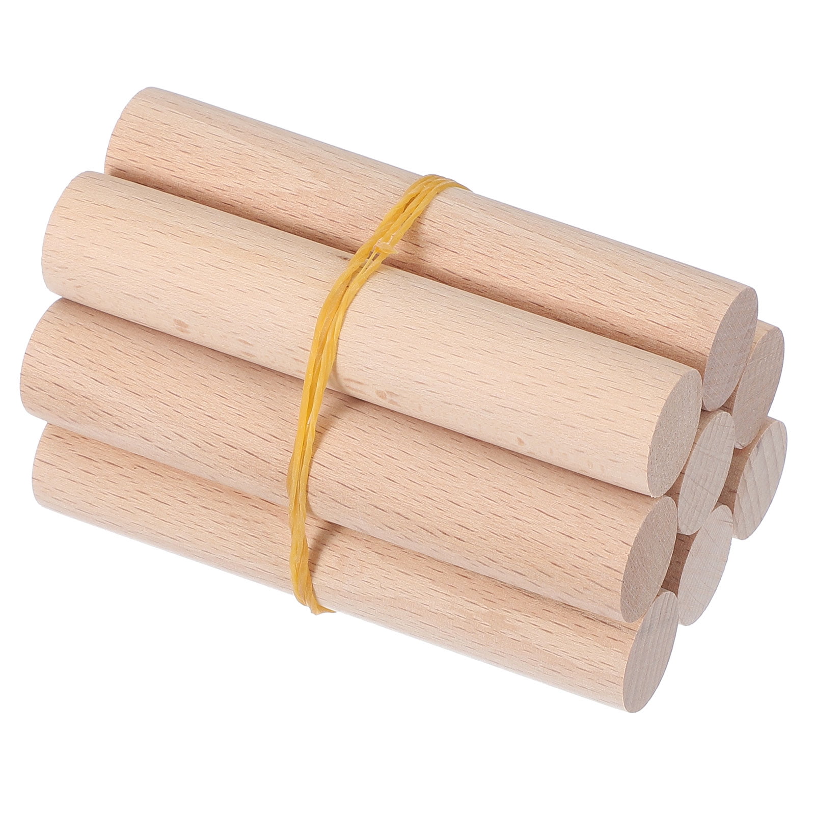 Uxcell Wooden Dowel Rod, Wood Dowels Unfinished Round Wood Sticks ...