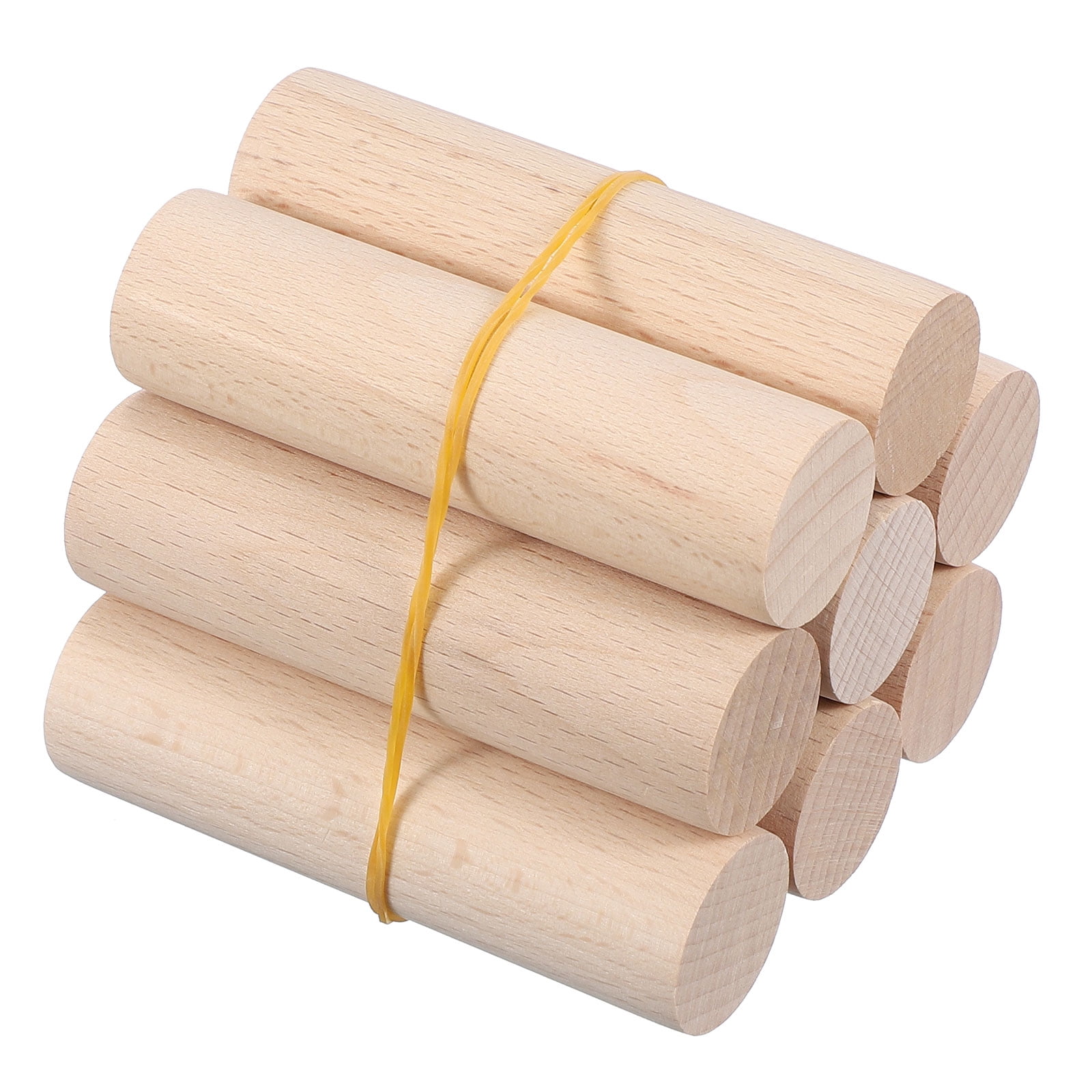 Uxcell Wooden Dowel Rod, Wood Dowels Unfinished Round Wood Sticks ...