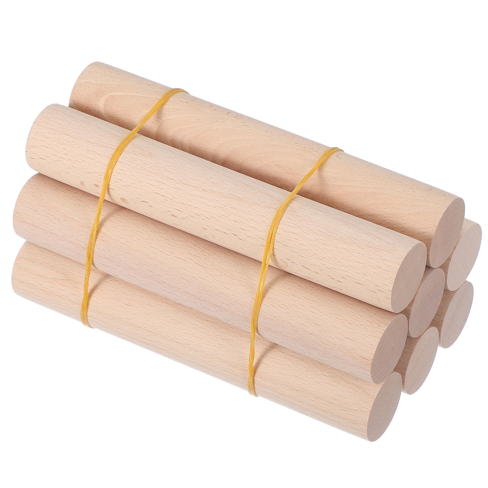 Uxcell Wooden Dowel Rod, Wood Dowels Unfinished Round Wood Sticks ...