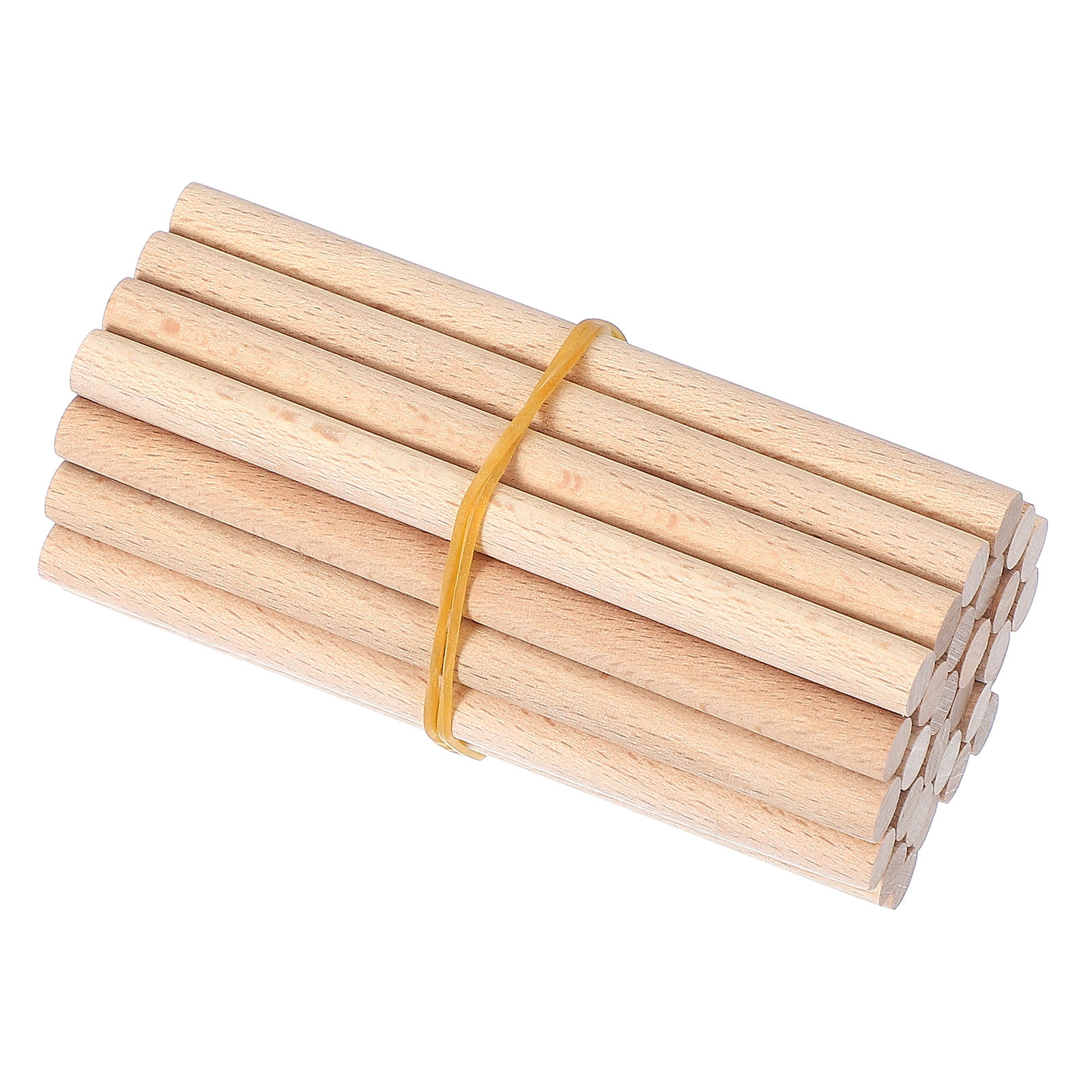 Uxcell Wooden Dowel Rod, Wood Dowels Unfinished Round Wood Sticks ...