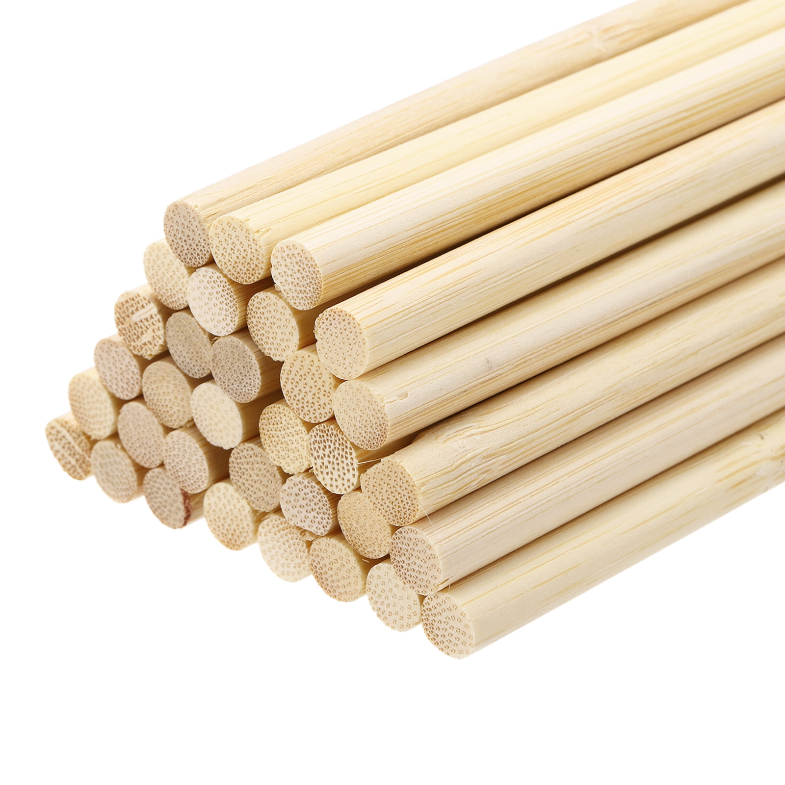 Uxcell Wooden Dowel Rods, Round Unfinished Wood Sticks, Precut Natural ...