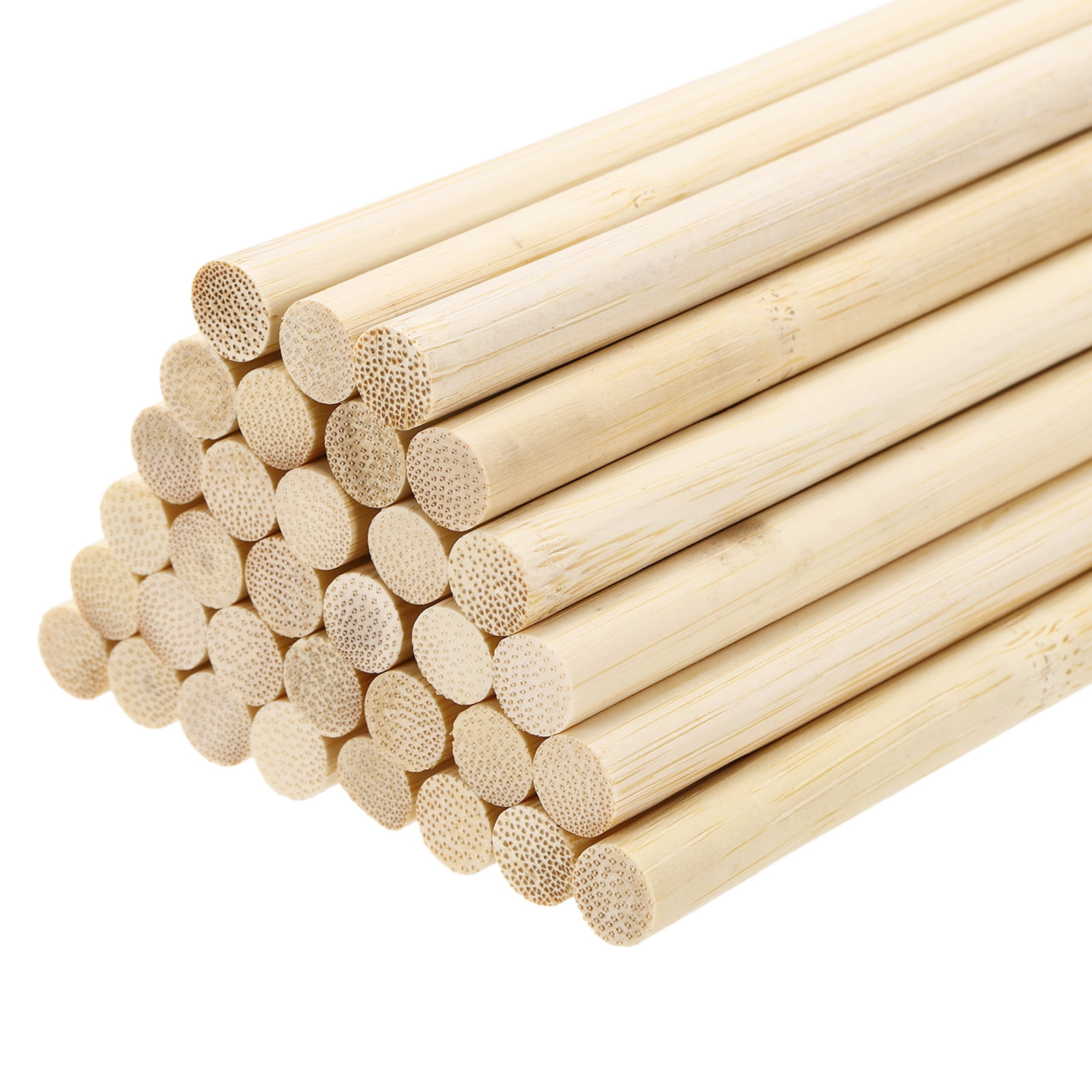 Uxcell Wooden Dowel Rods, Round Unfinished Wood Sticks, Precut Natural ...