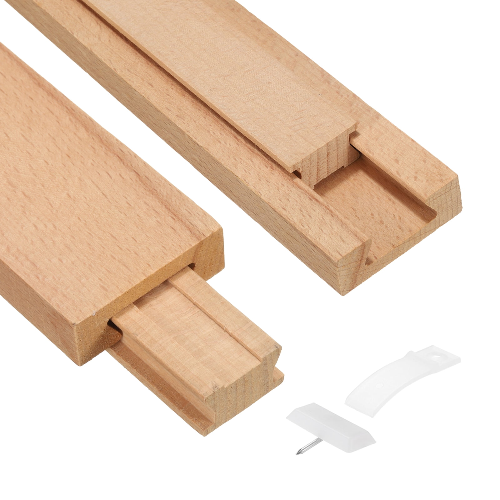 Uxcell Wooden Drawer Slides, 13-3/4" (35 CM) with Plastic Slide Glide ...