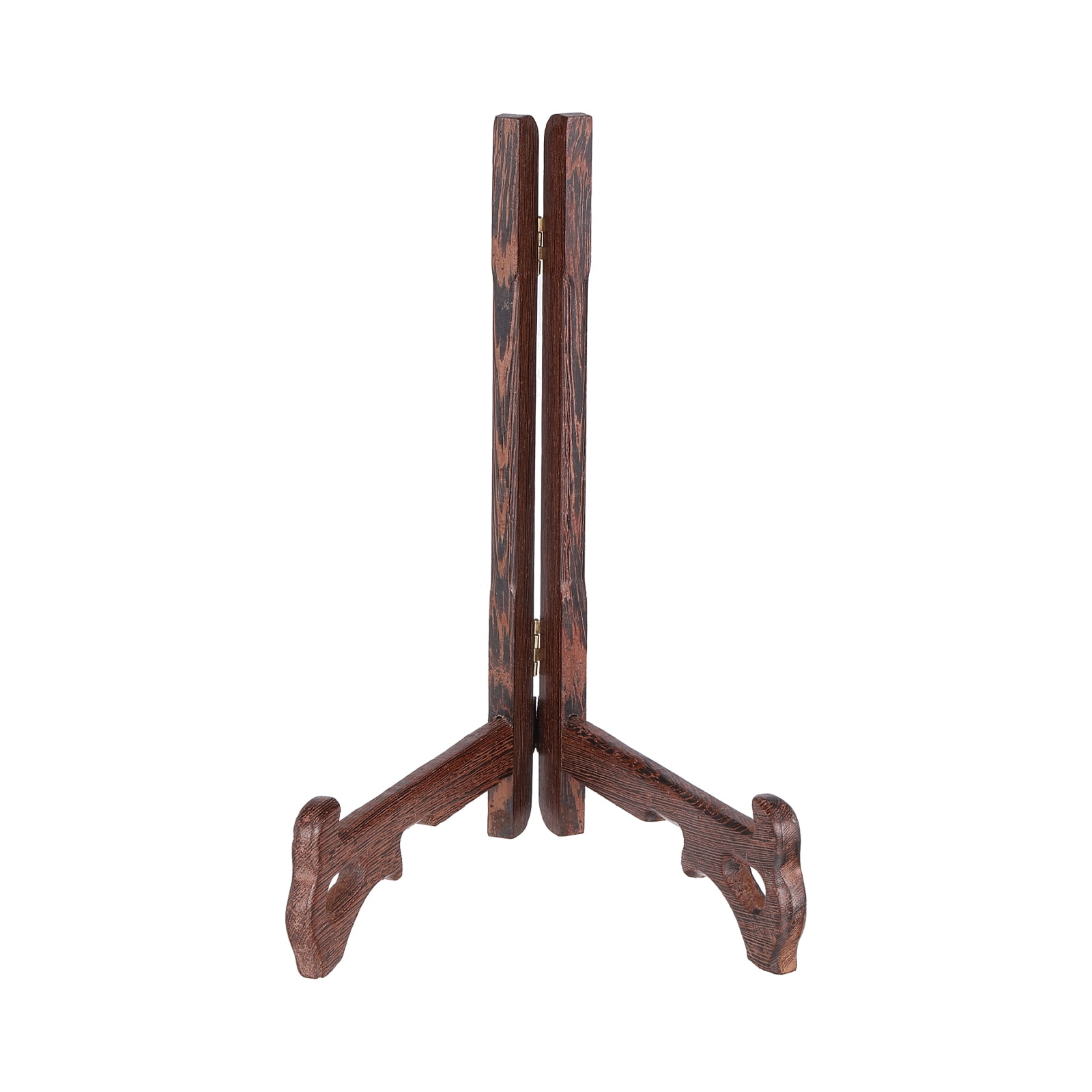 Uxcell Wooden Easel Plate Holder, 9" Small Natural Wood Easels Folding ...