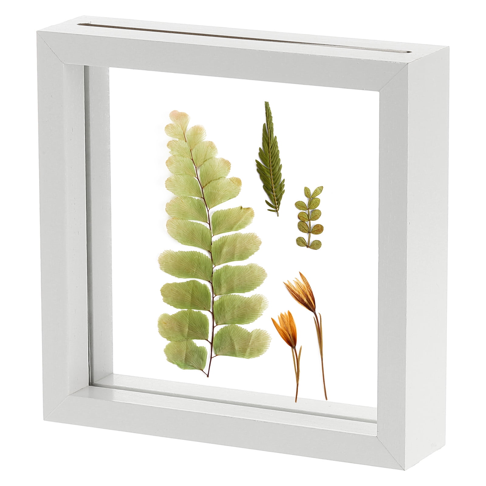 Uxcell Wooden Pressed Flower Frame Handmade, 4x5 Inch Rectangle ...