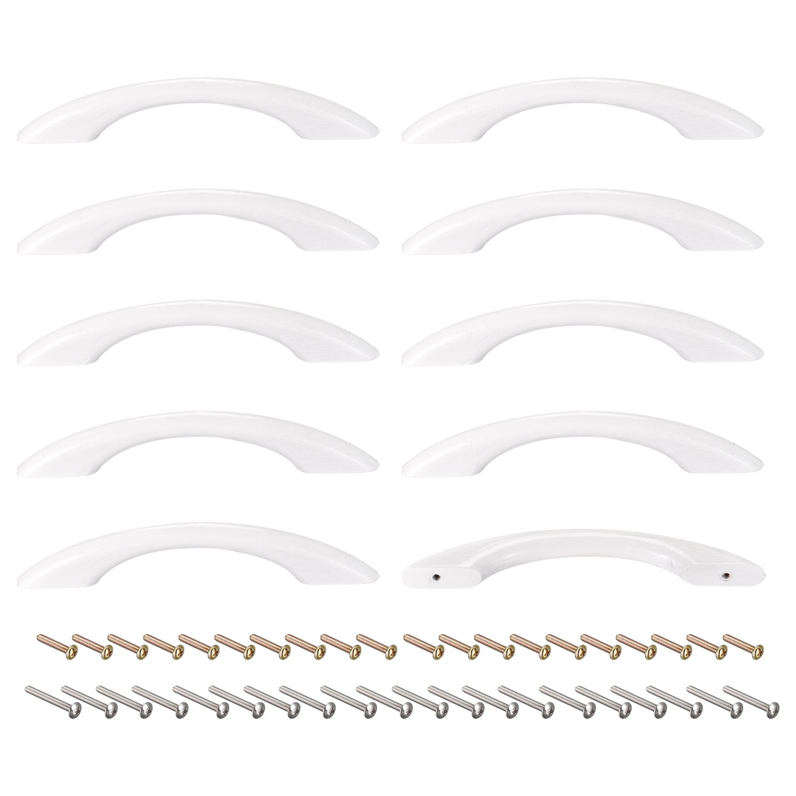 Uxcell Wooden Pull Handle, 10 Pack 116mm/4.57" Hole Distance Wood Pulls ...