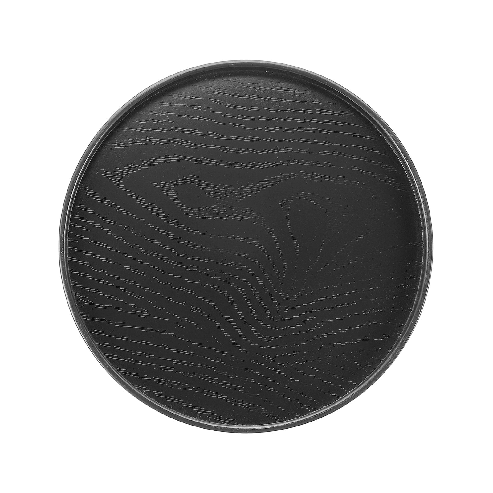 Uxcell Wooden Serving Tray Round Decorative Platter for Serving Food ...