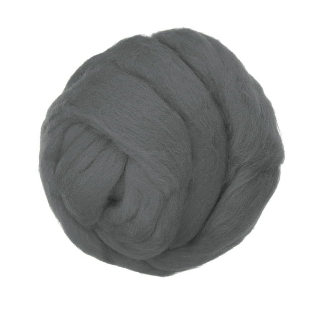 Uxcell Wool Roving Yarn, 250G/8.8OZ Soft Felting Wool Pure Chunky ...
