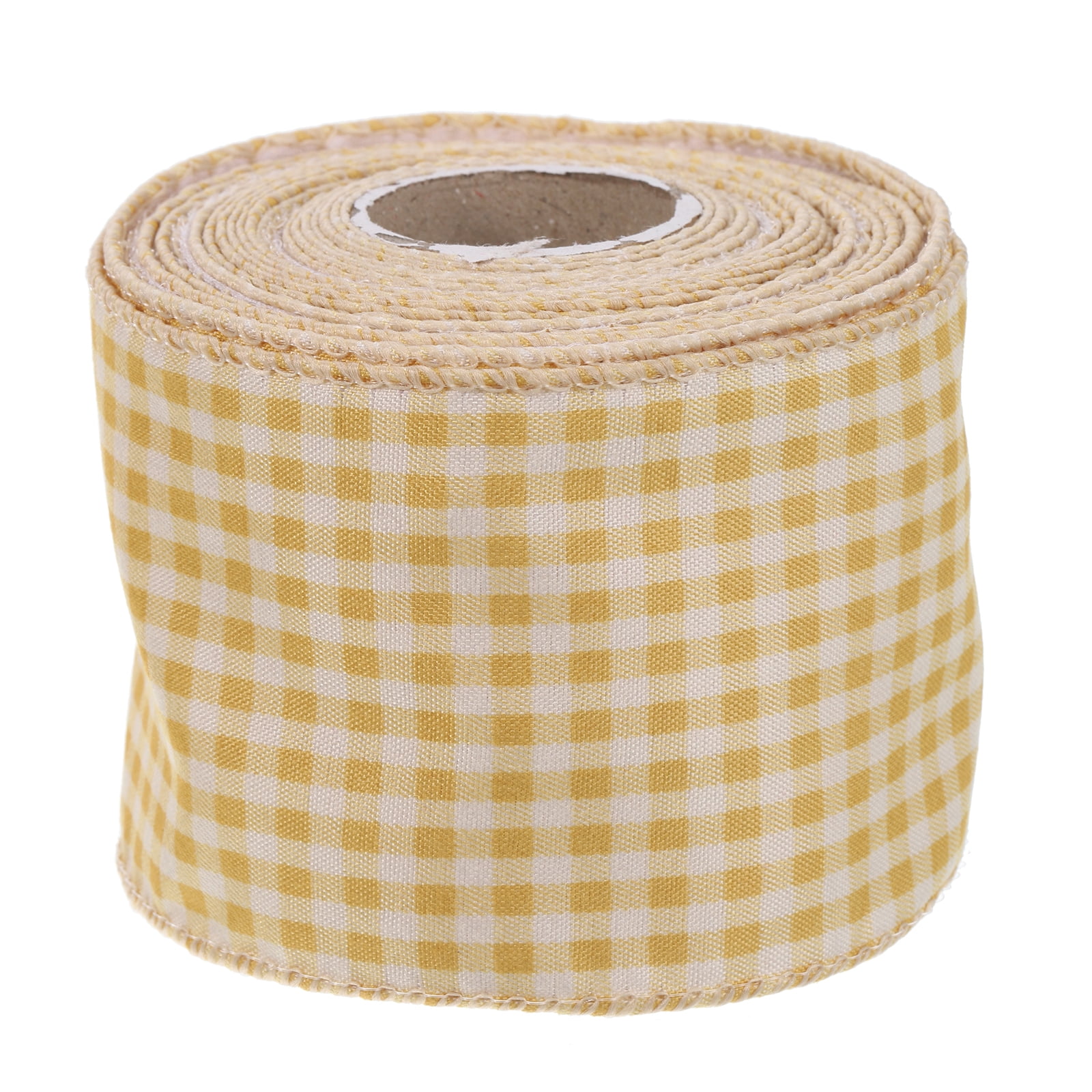 Uxcell Woven Gingham Check Ribbon 1-1/2 Inch x 10 Yard Wired Edge ...