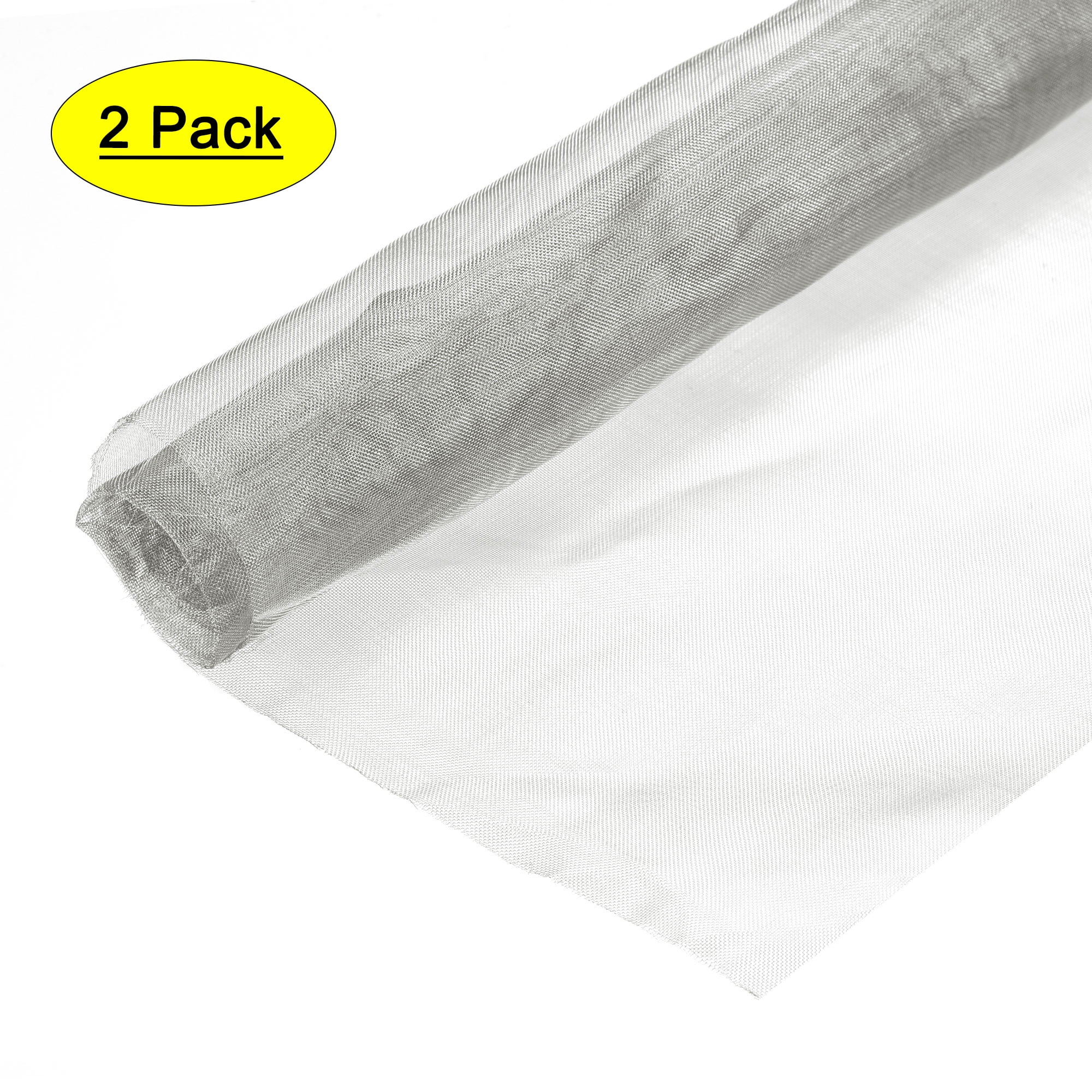 Uxcell Woven Wire Mesh 60 Mesh 304 Stainless Steel 12.99x12 inch Pack ...