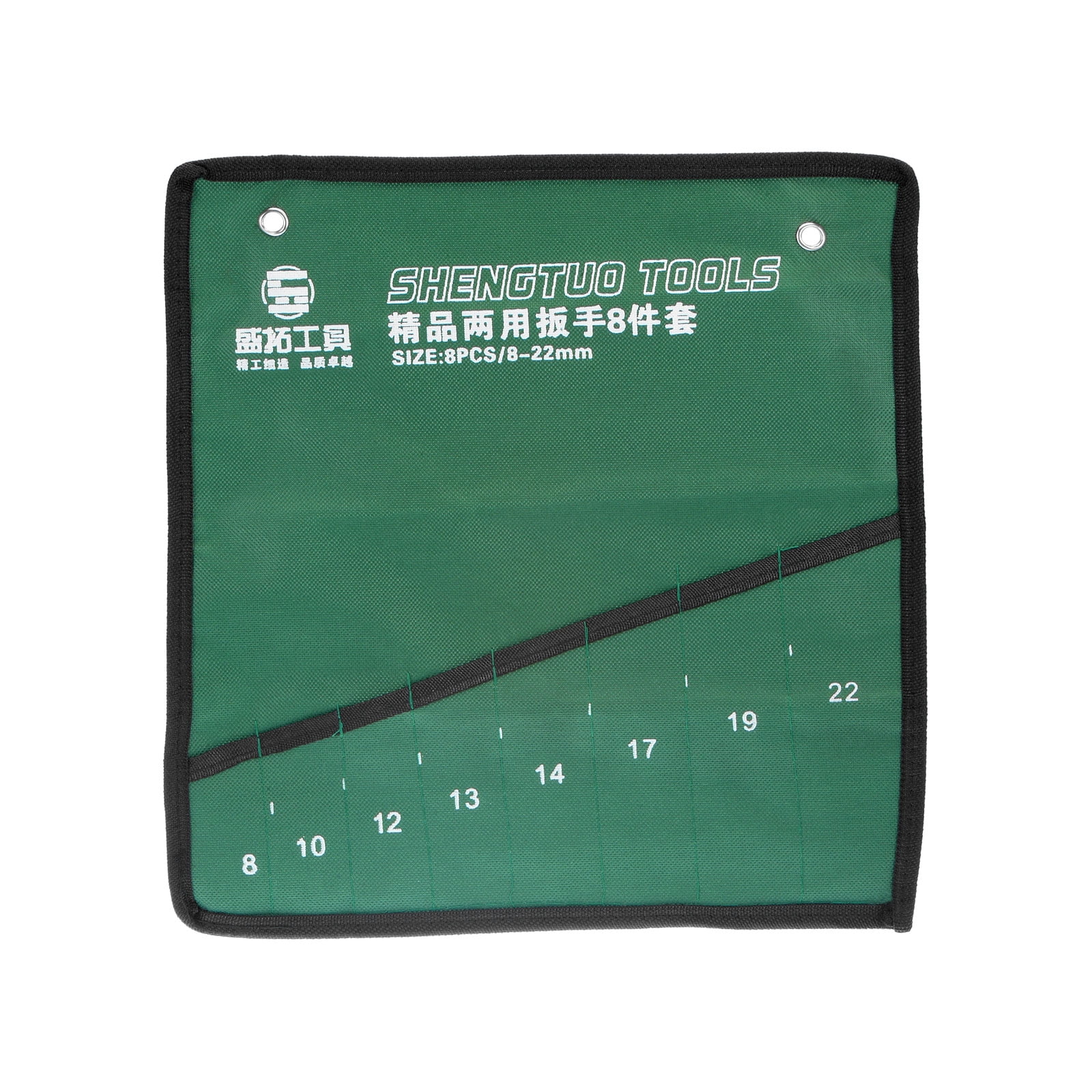 Uxcell Wrench Organizer 8 Pockets 12" x 12" Canvas Roll Up Pouch Tool ...