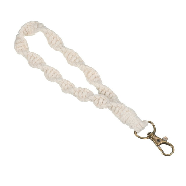 Uxcell Wrist Lanyard for Keys, Braided Twisted Keyring Hand Wrist ...