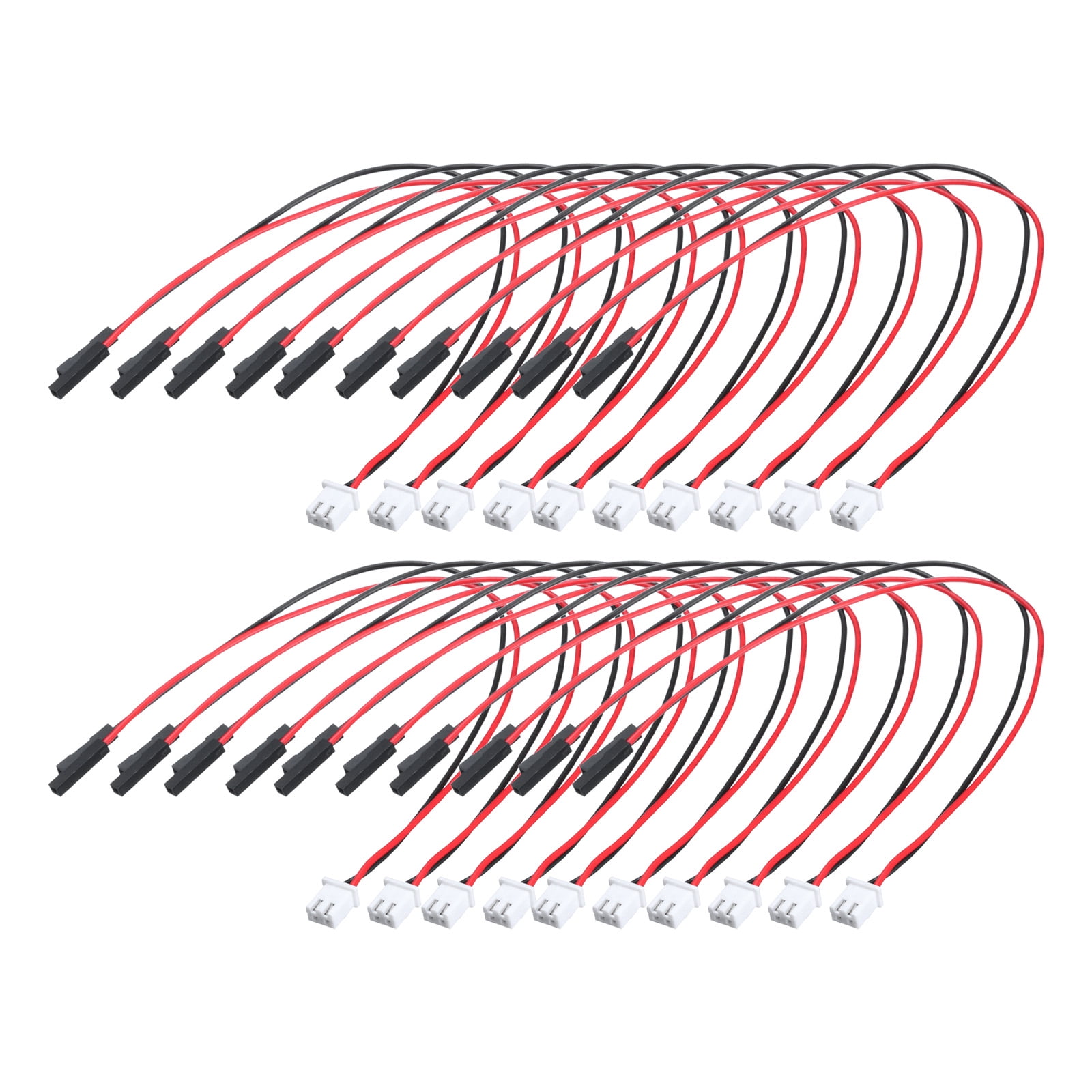 Uxcell XH Female to Female 2Pin Breadboard Jumper Wire 2.54mm 20cm for ...