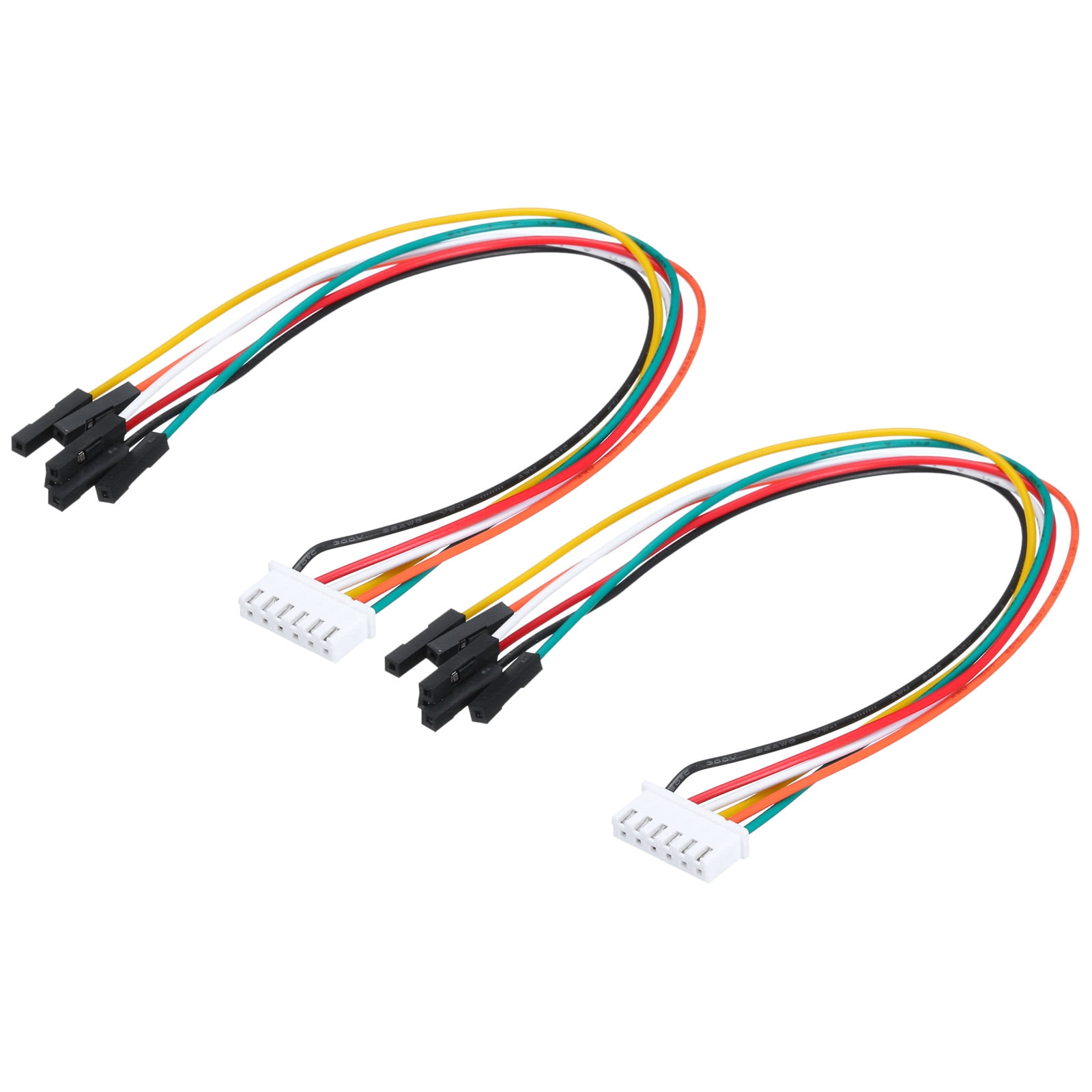 Uxcell XH Female to Female 6Pin Breadboard Jumper Wire 2.54mm 20cm for ...