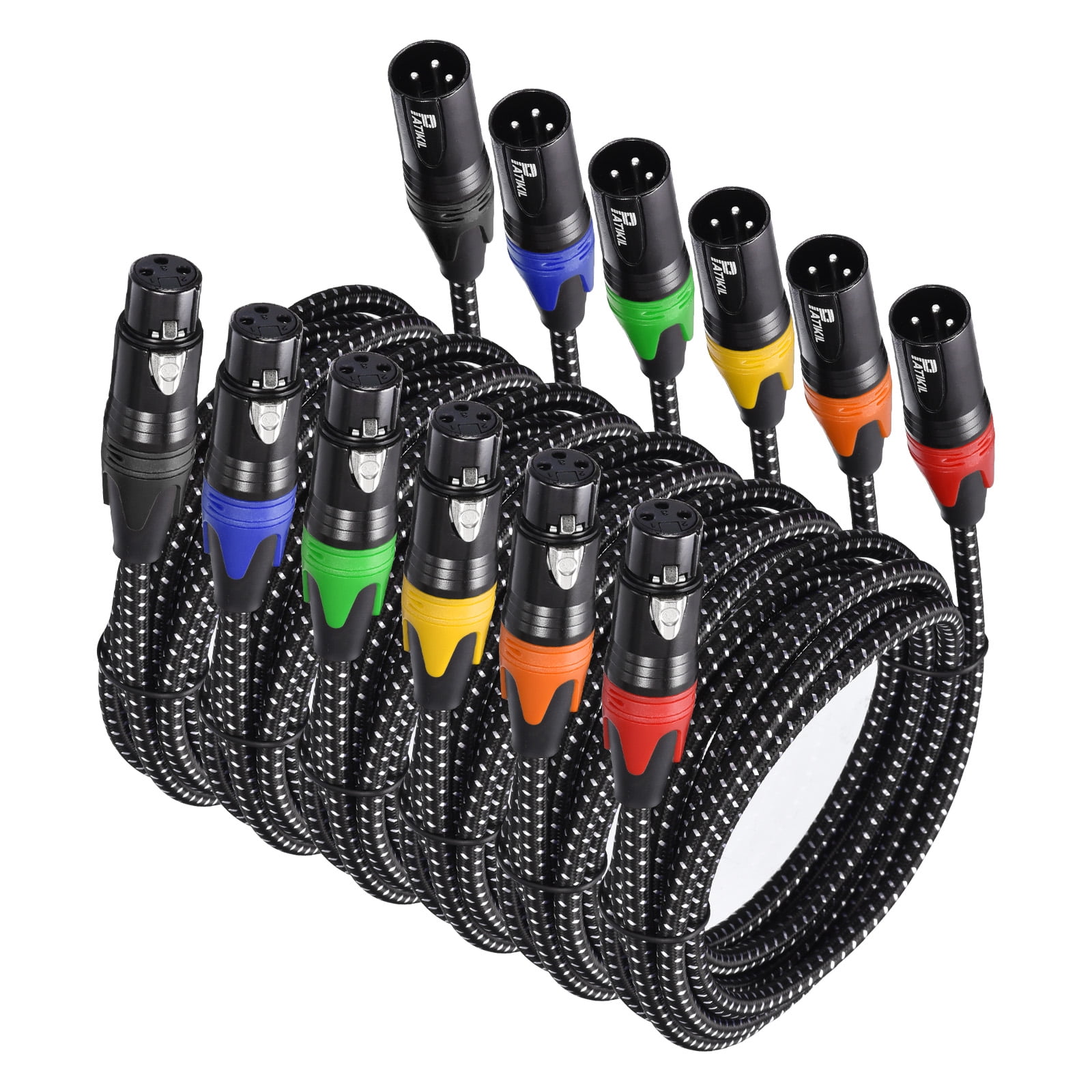 Uxcell XLR Cables, 35ft 21AWG Microphone Cables XLR Speaker Patch ...