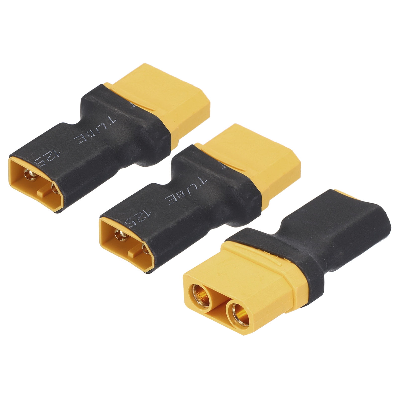 Uxcell XT60 Male to XT90 Female Connector Adapter RC, RC LiPo Battery Converter 3pcs - Walmart.com