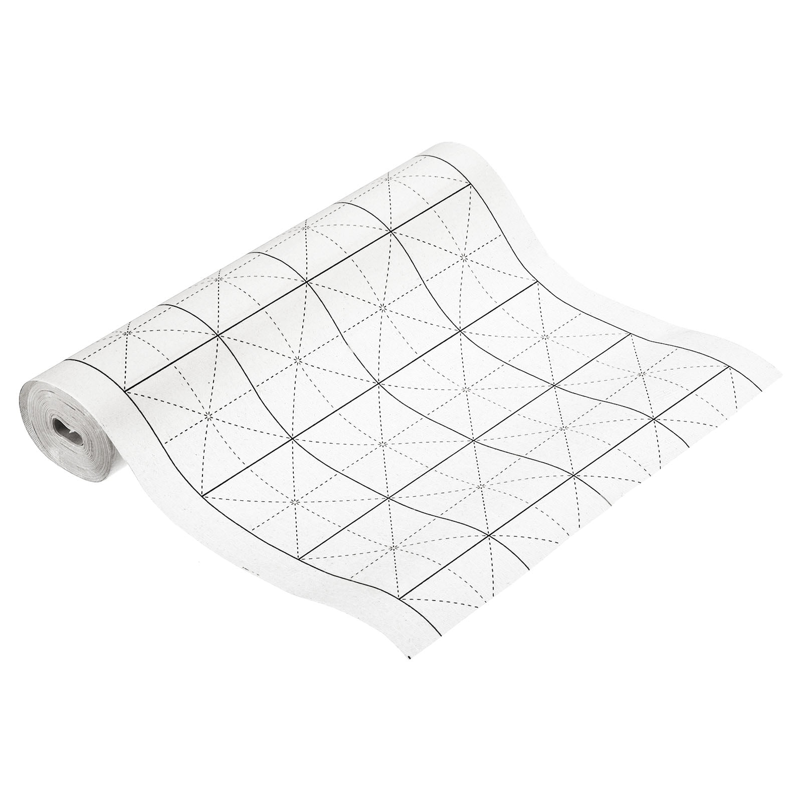 Uxcell Xuan Paper Roll with 3" "MI' Grid, 164ft x 14in, Half Raw Ripe ...
