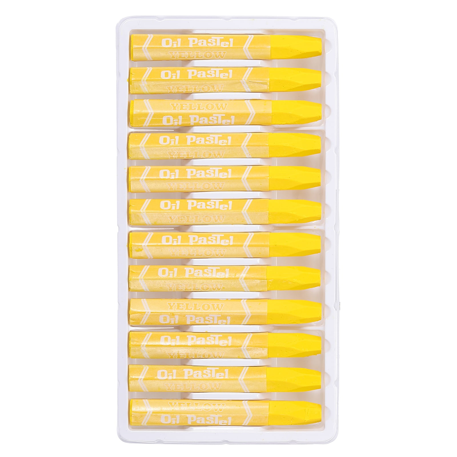 Uxcell Yellow Oil Pastels, 48Pcs Soft Oil Crayons Vibrant and Creamy ...