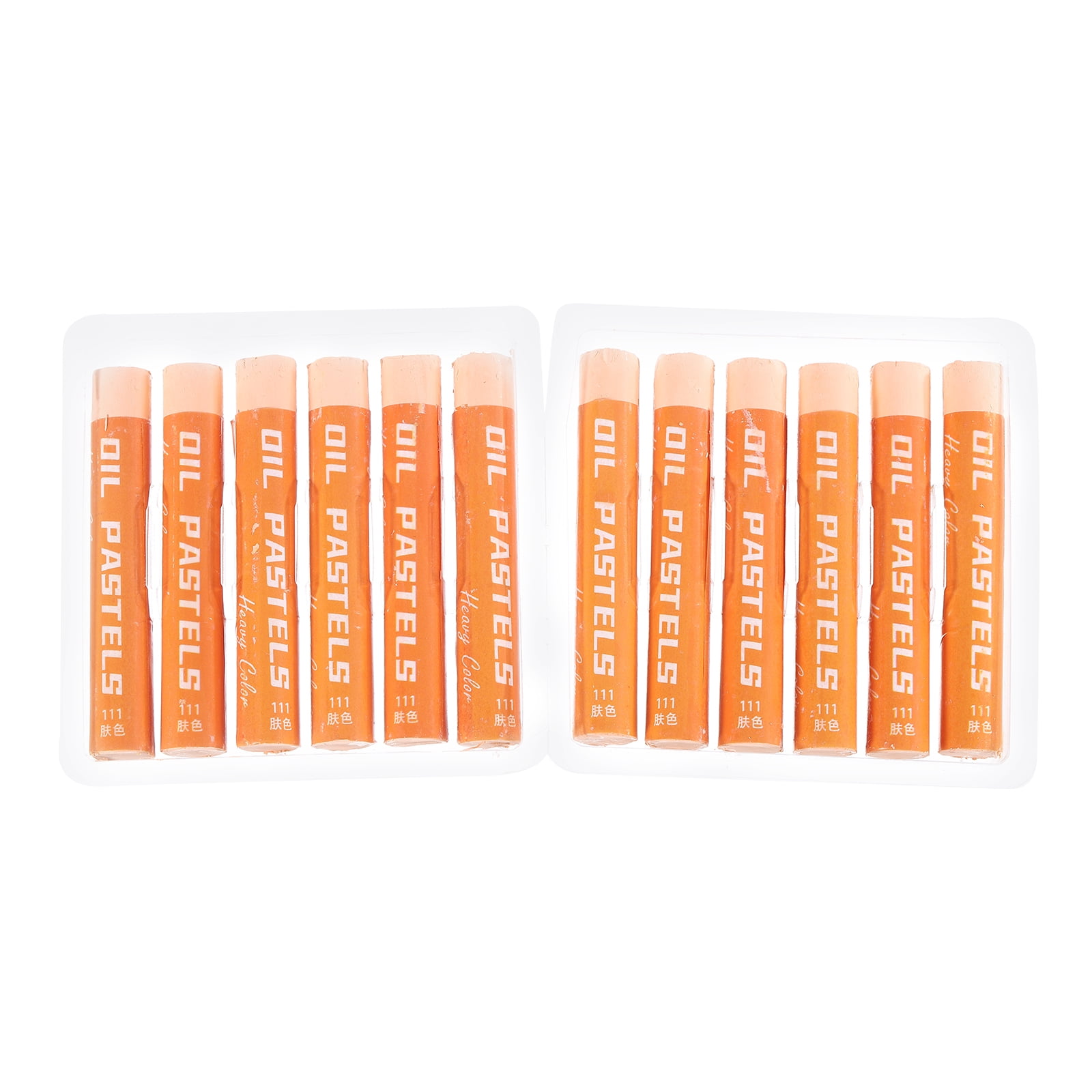 Uxcell Yellow Orange Oil Pastels, 12Pcs Soft Oil Crayons Creamy Pastels ...