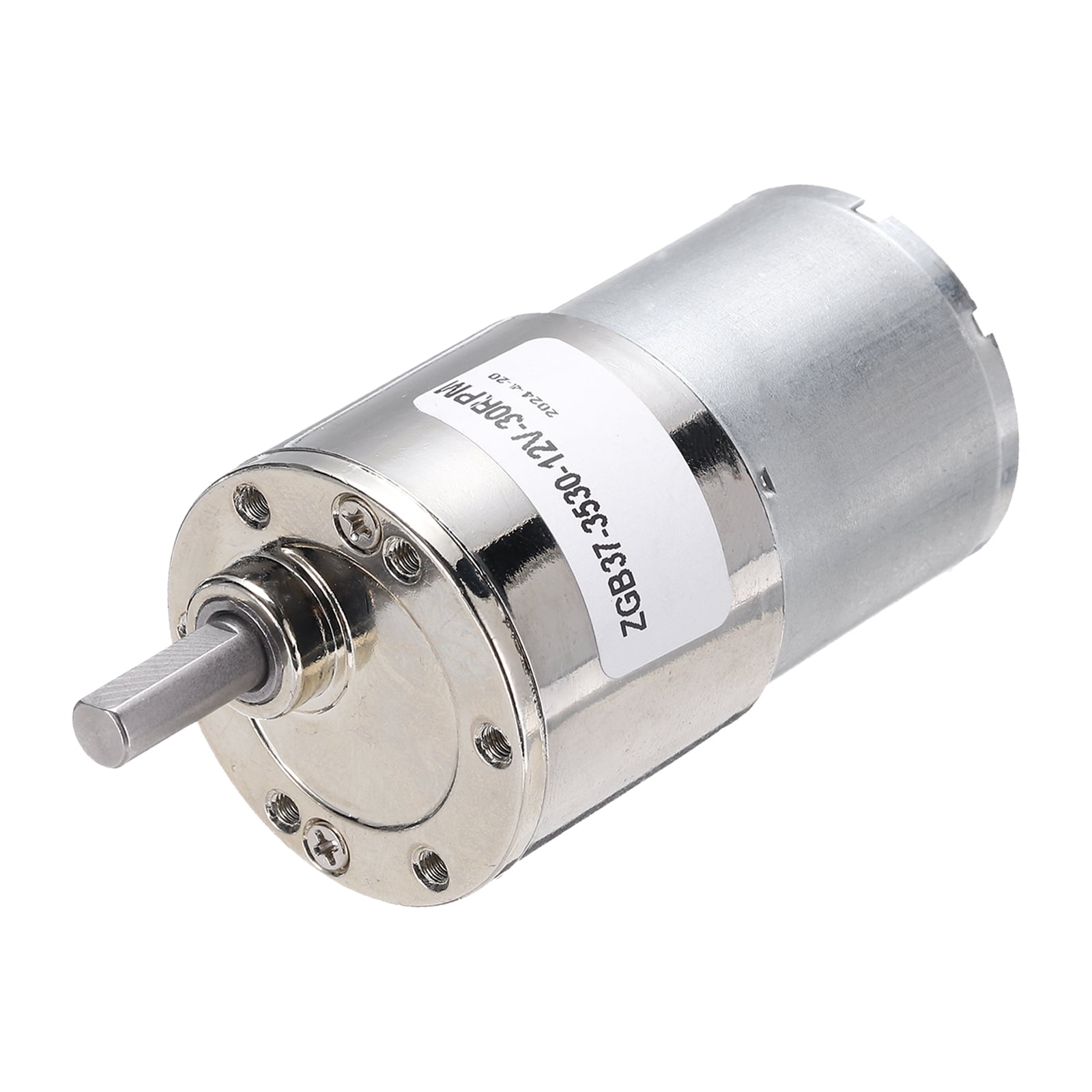 Uxcell ZGB37-3530 DC 12V 30RPM Micro Motor High-Speed Geared Motor DIY ...