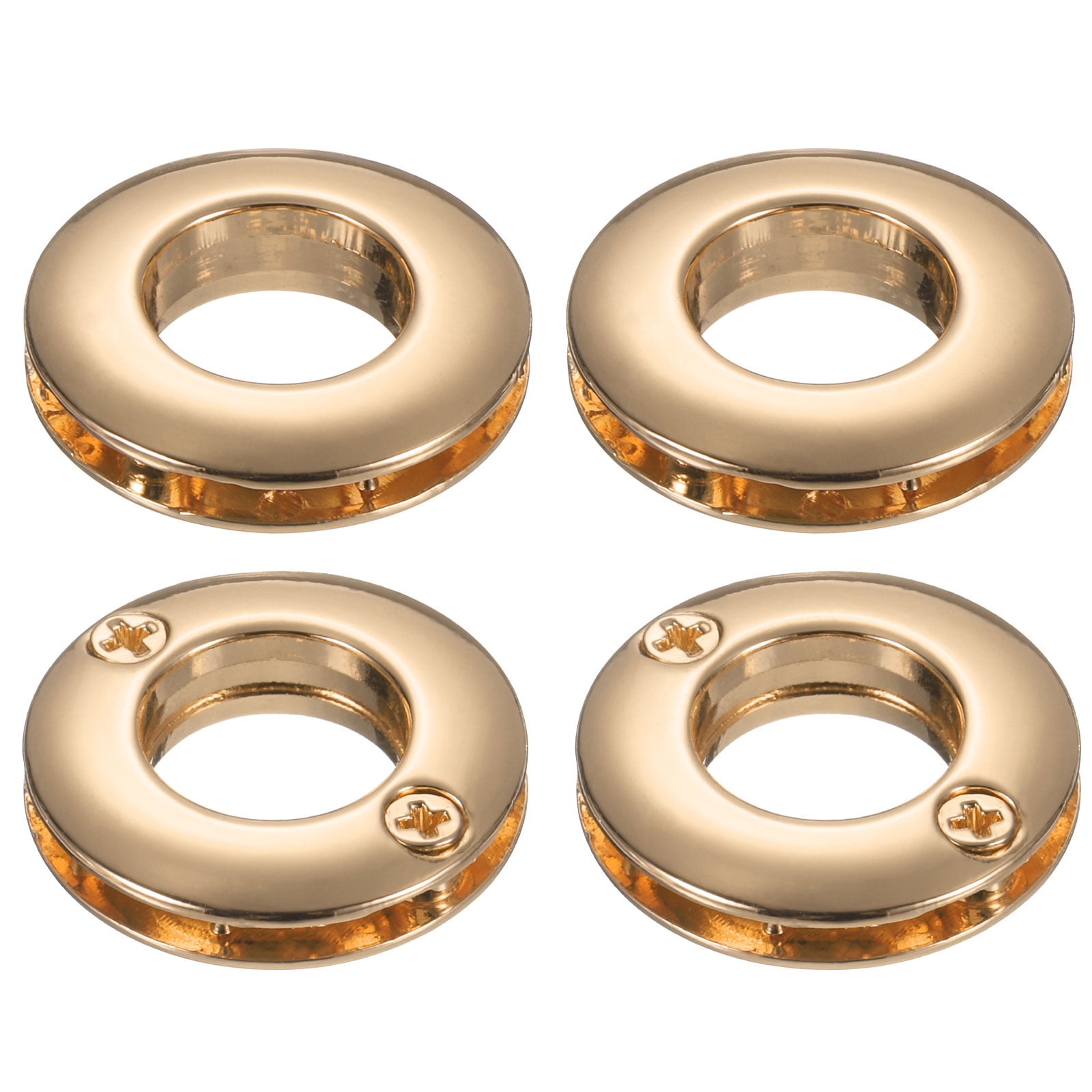 Uxcell Zinc Alloy Screw Eyelet Grommets, 1/2" Metal Rings for Curtain ...