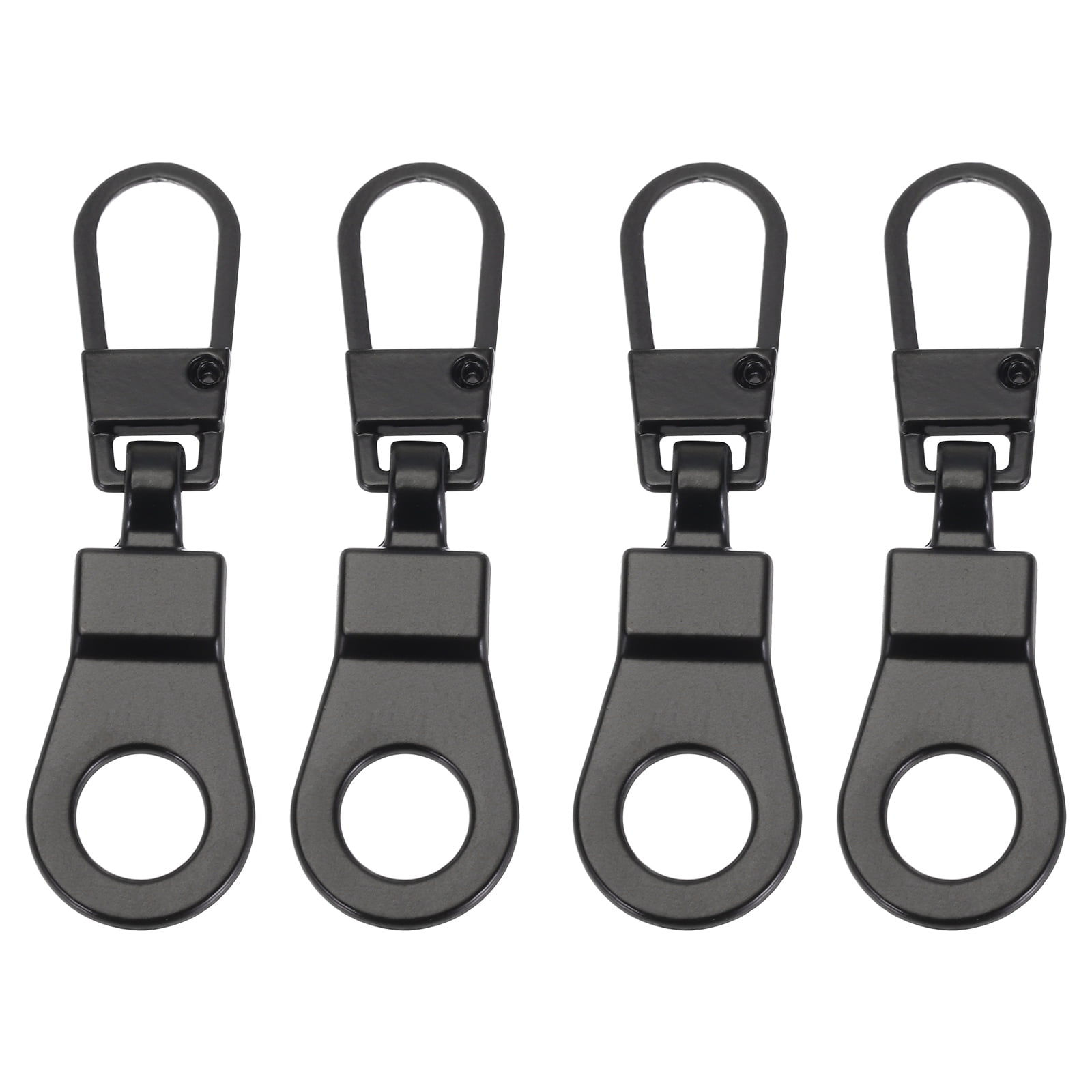 Uxcell Zipper Pull Replacement, 4 Pcs Detachable Metal Zipper Tab ...