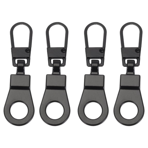 Uxcell Zipper Pull Replacement, 4 Pcs Detachable Metal Zipper Tab ...