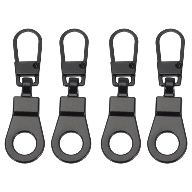 Uxcell Zipper Pull Replacement, 4 Pcs Detachable Metal Zipper Tab ...