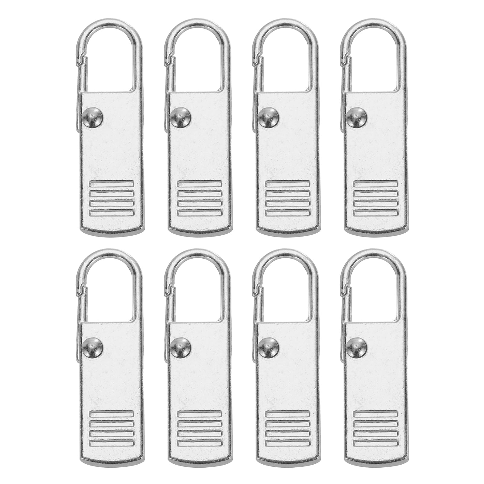 Uxcell Zipper Pull Replacement, 8 Pcs Detachable Metal Zipper Tab ...