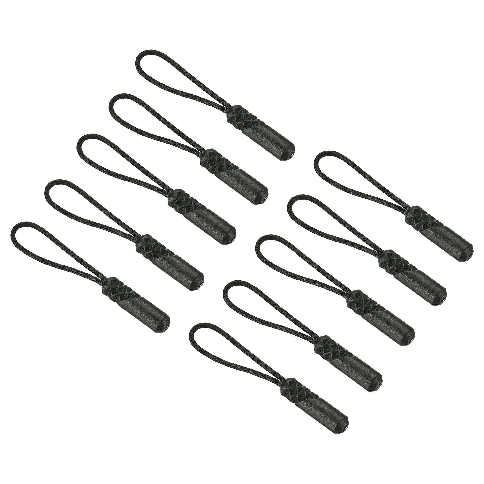 Uxcell Zipper Pulls Extension Handle Cord, 15 Pack Finger Use Plastic ...
