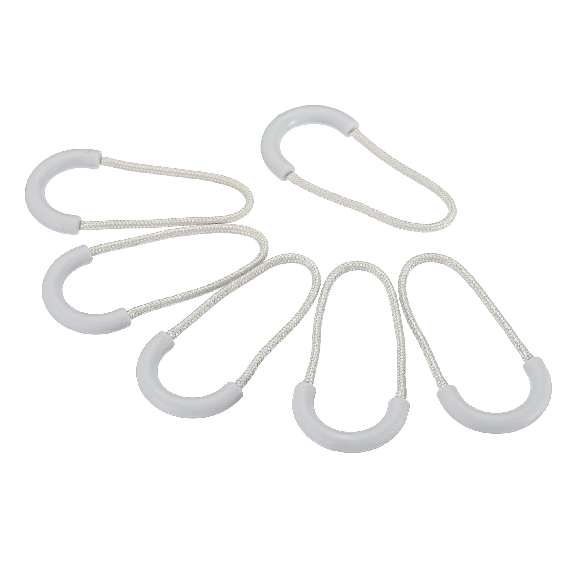 Uxcell Zipper Pulls Extension Handle Cord, 20 Pack Finger Use Plastic U ...