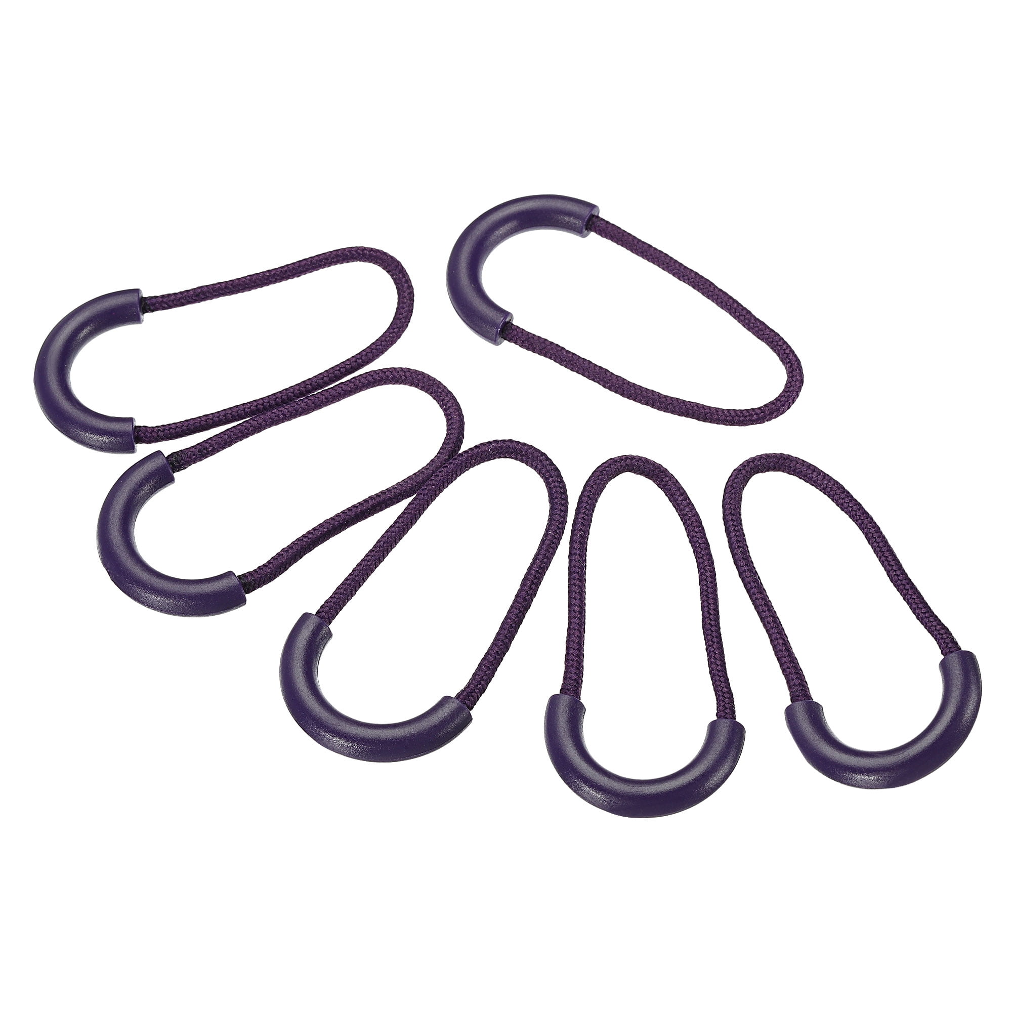 Uxcell Zipper Pulls Extension Handle Cord, 30 Pack Finger Use Plastic U ...