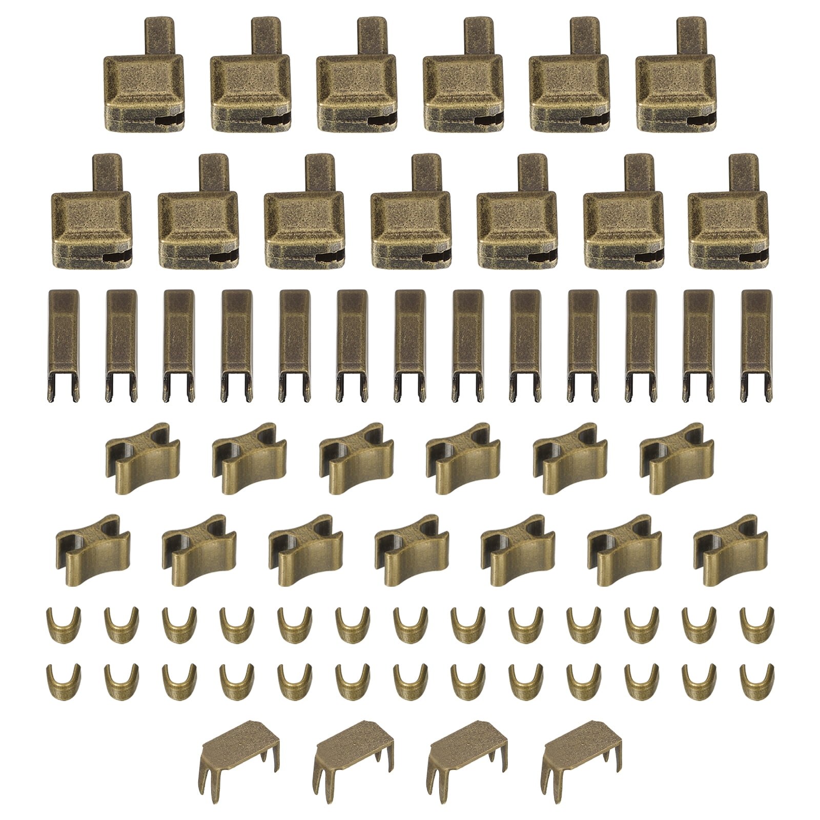 Uxcell Zipper Repair Kits, #3 Metal Latch Slider Retainers Box ...