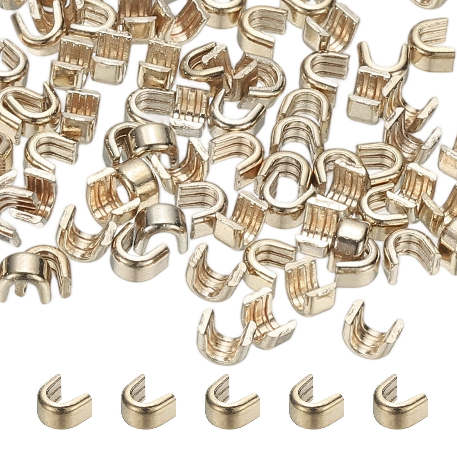 Uxcell Zipper Slider Retainers [50pcs] - #3 U Shape Top Stoppers Use ...