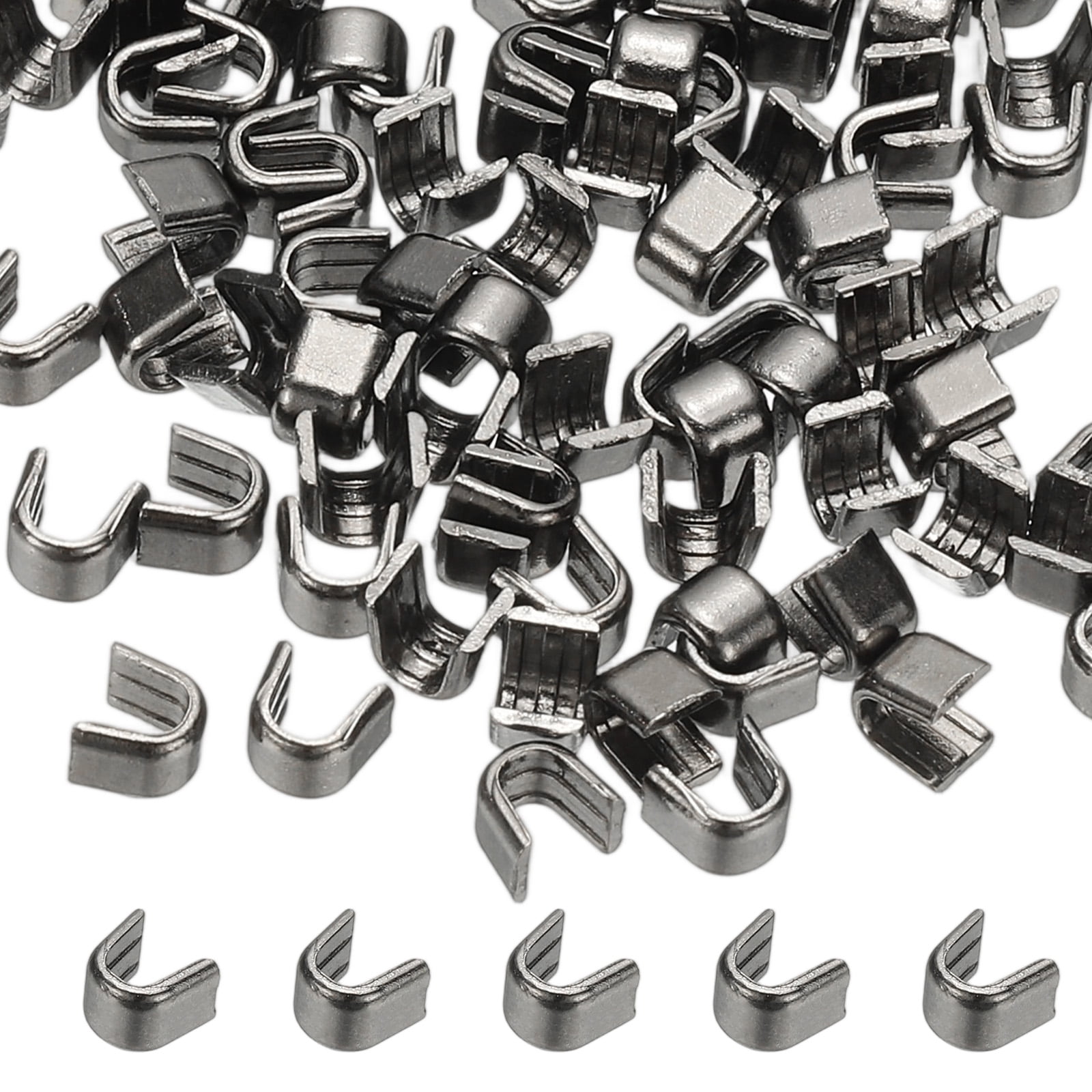 Uxcell Zipper Slider Retainers [50pcs] - #8 U Shape Top Stoppers Use ...