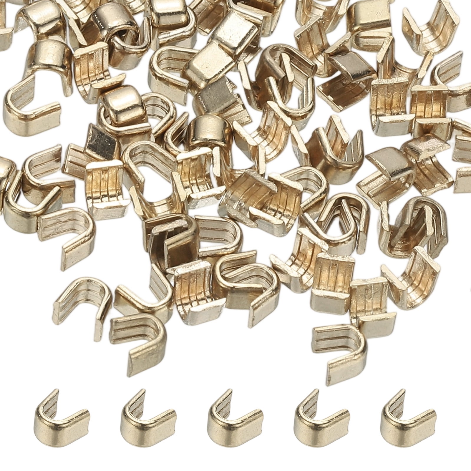 Uxcell Zipper Slider Retainers [50pcs] - #8 U Shape Top Stoppers Use ...