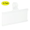 1.65 x 3.9 Inches Shelf Label Holder Clear Plastic Clip on Labels Shelf ...