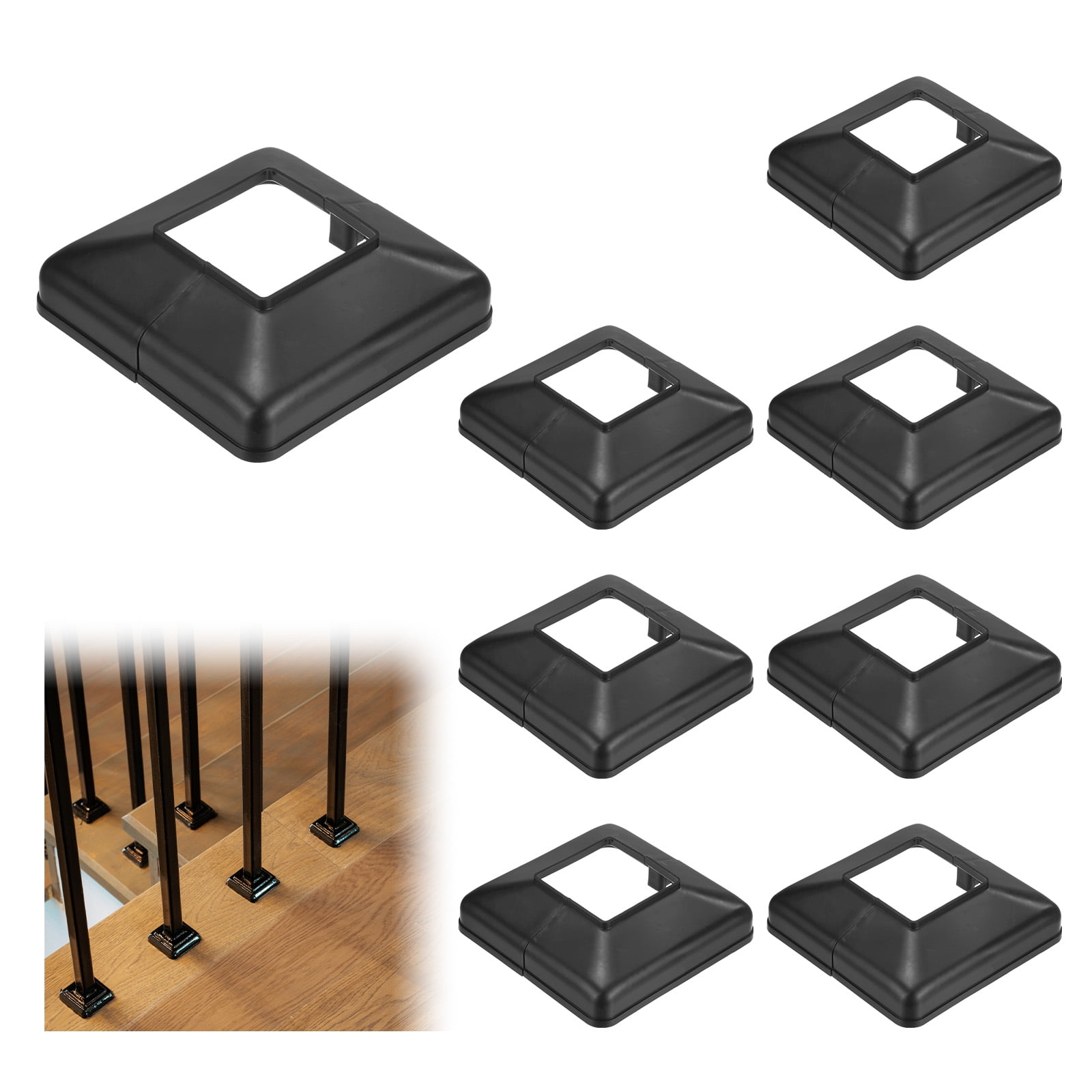 Uxcell 8-Pack Post Base Cover, Fits 2"x 2" Post Skirt Split Type for ...
