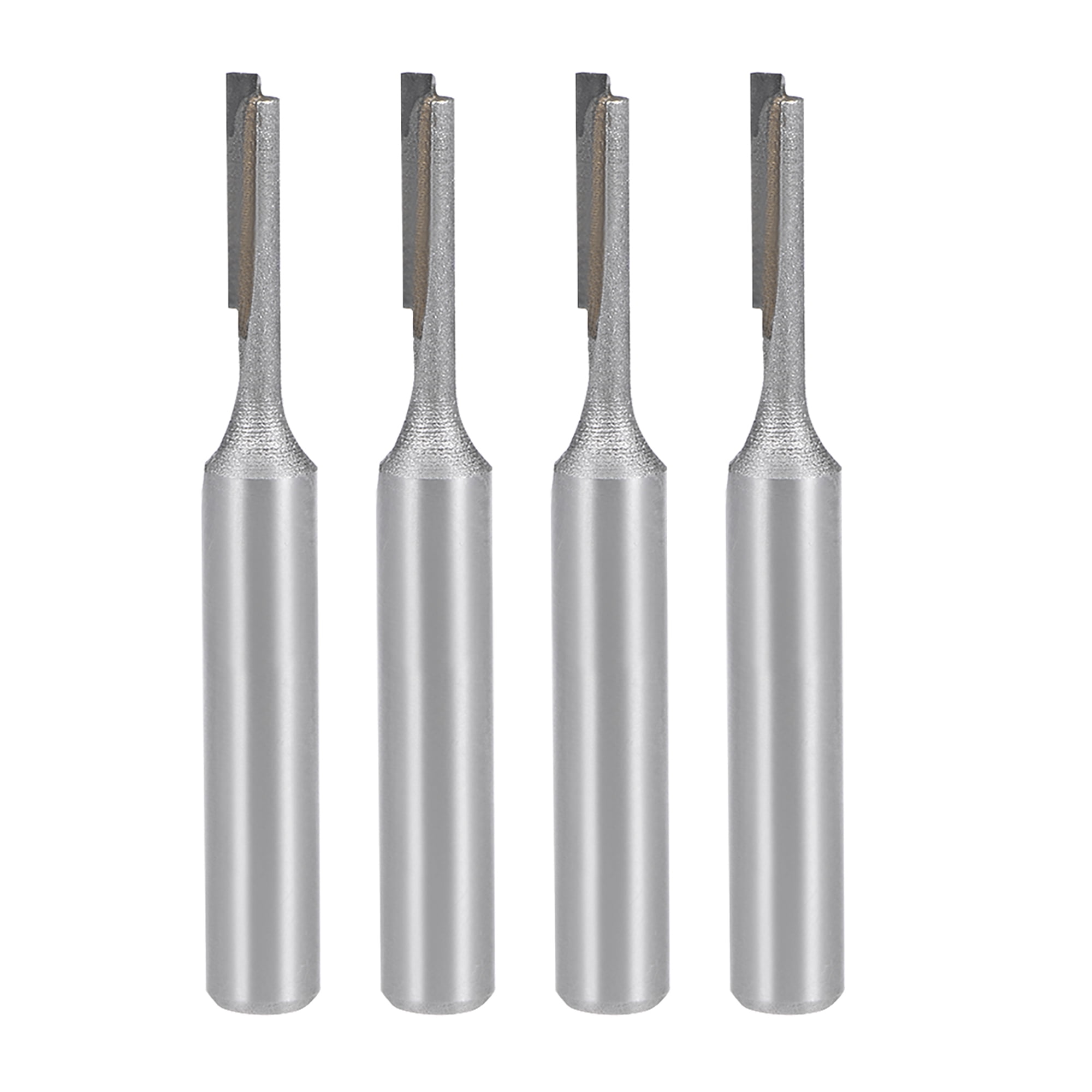 Uxcell1/4 Shank 1/8" Cutting Diameter Straight Flute Carbide for ...