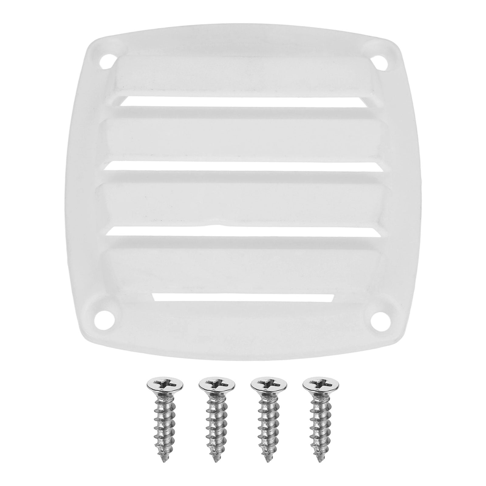Uxcell1 Pcs Boat Vent Cover, 3.35x3.35 Inches Plastic Louvered Flush ...