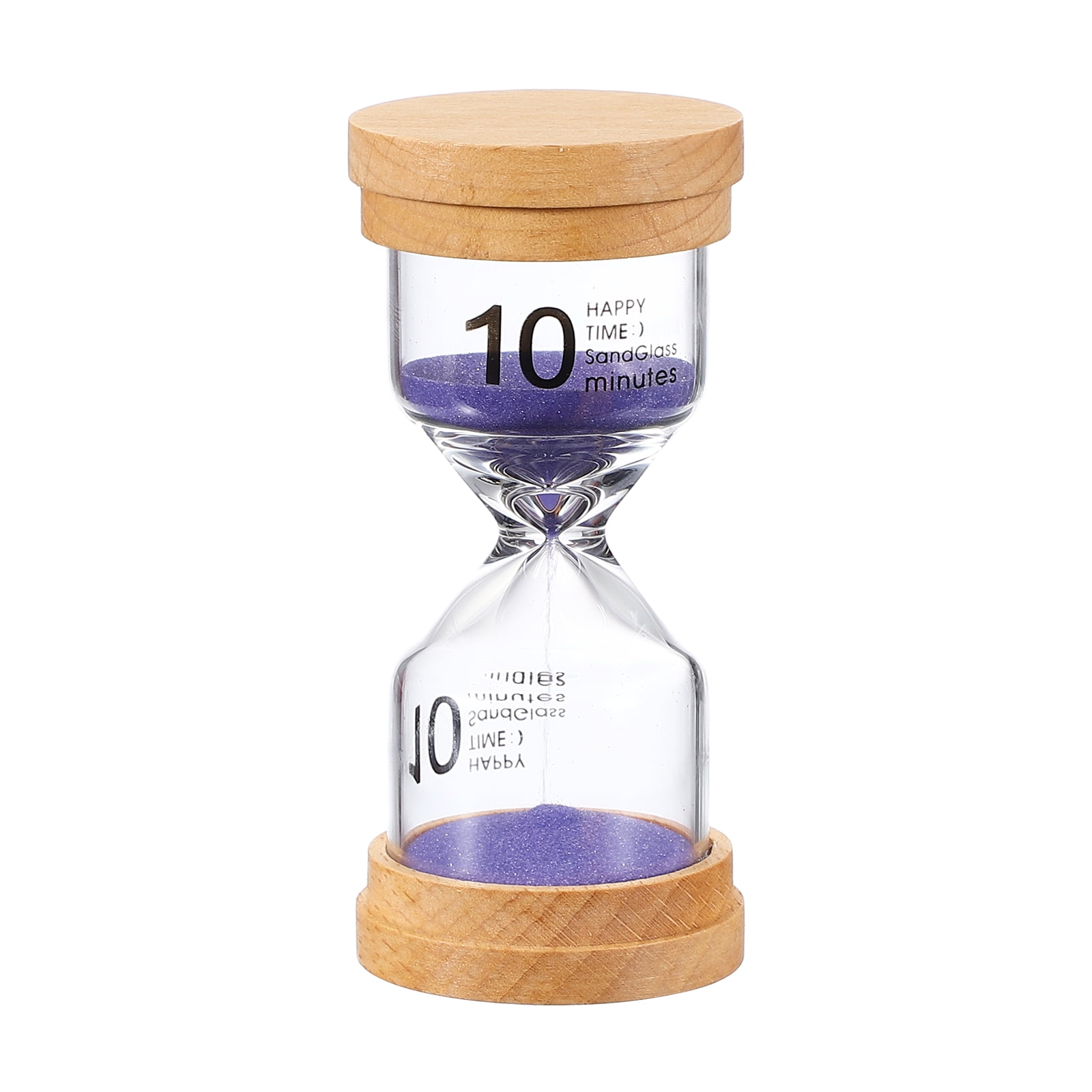 Uxcell10 Minute Sand Timer, Wooden Sand Watch High Glass Sandglass ...
