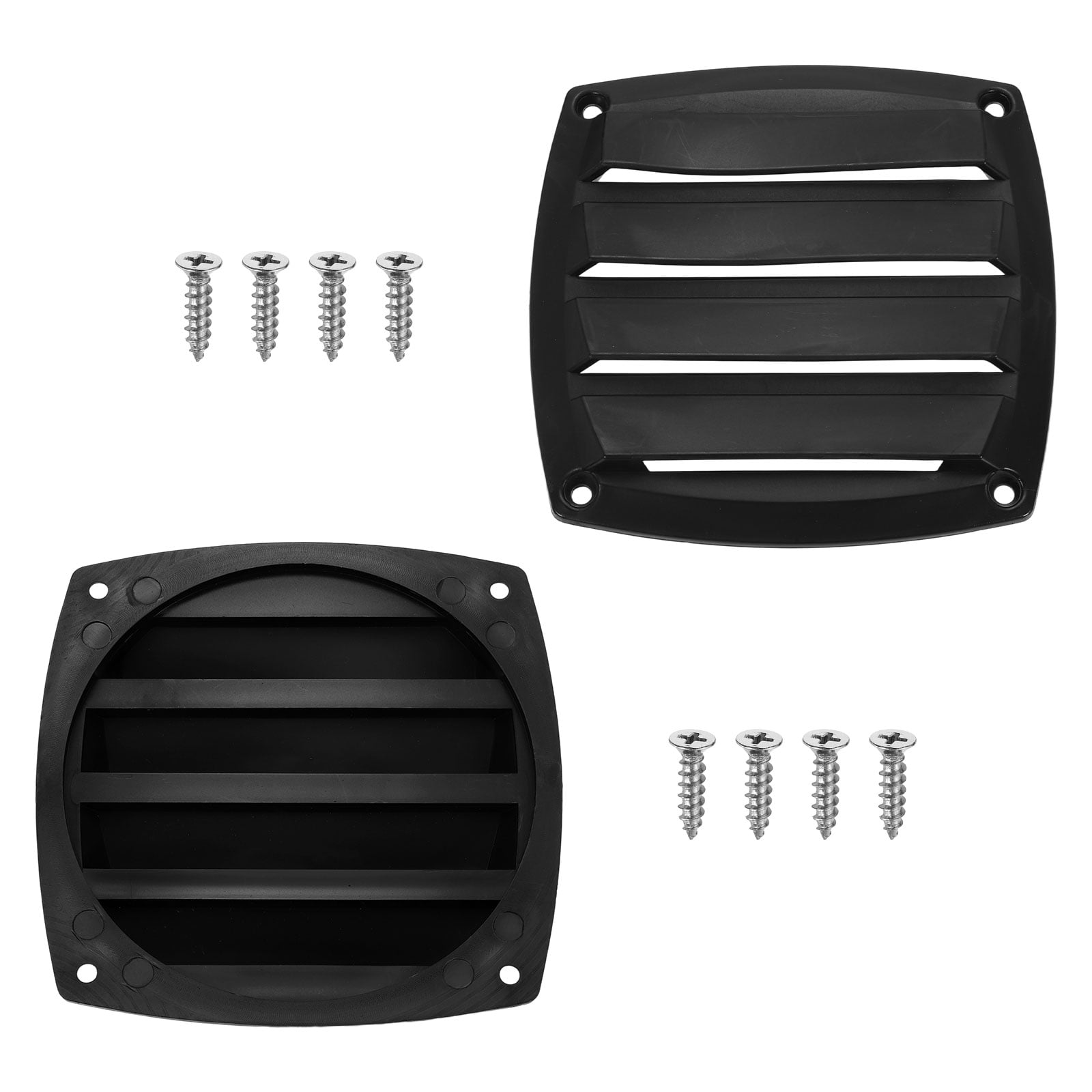 Uxcell2 Pcs Boat Vent Cover, 5.31x5.31 Inches Plastic Louvered Flush ...