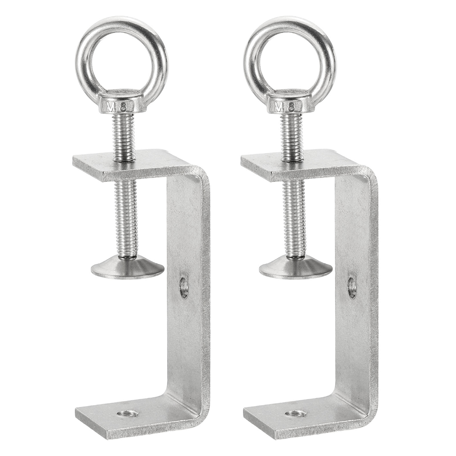 Uxcell2 Pcs Carbon Steel C Clamps 55mm Square Galvanized Mini Tiger ...