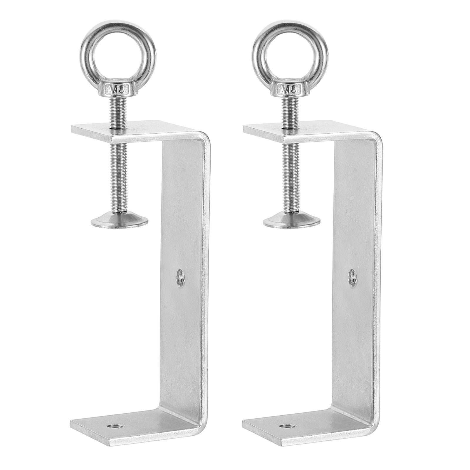 Uxcell2 Pcs Carbon Steel C Clamps 65mm Square Galvanized Mini Tiger ...