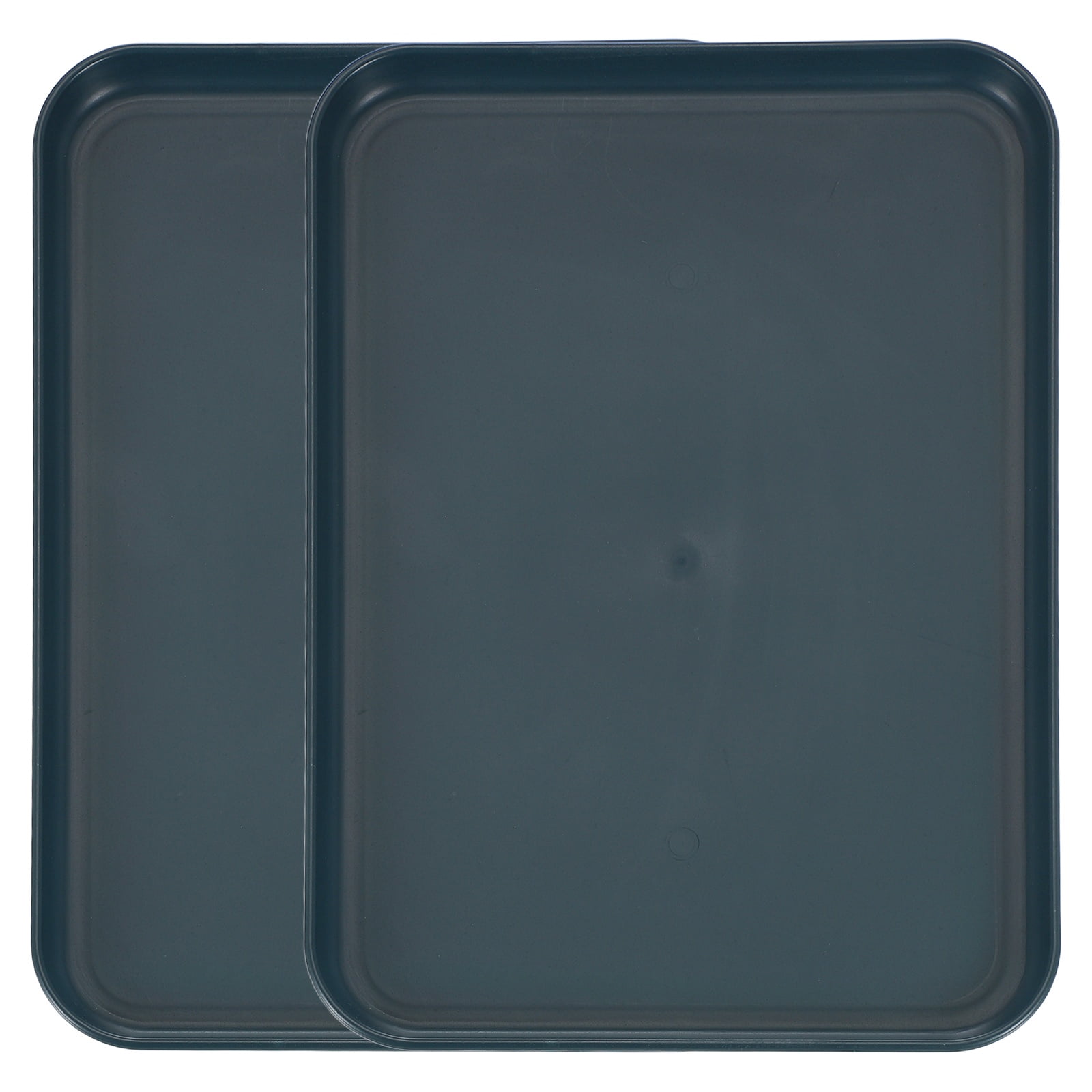 Uxcell2Pcs Plastic Serving Trays, 12.2 x 8.7 Inch Rectangle Food Trays ...