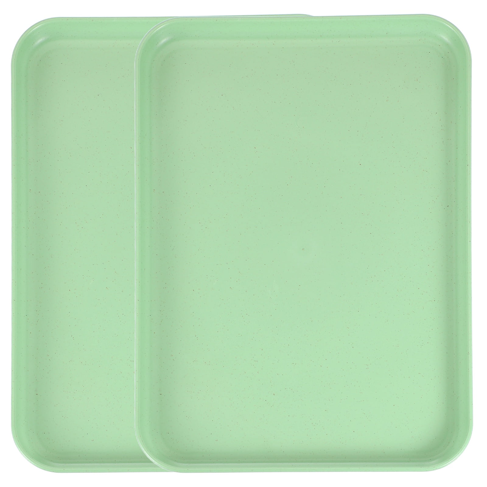 Uxcell2Pcs Plastic Serving Trays, 12.2 x 8.7 Inch Rectangle Food Trays ...