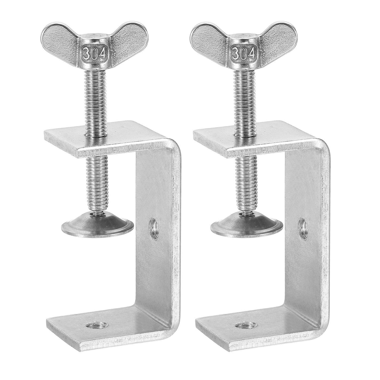 Uxcell304 Stainless Steel C Clamps 100mm Square Mini Tiger Clamp ...