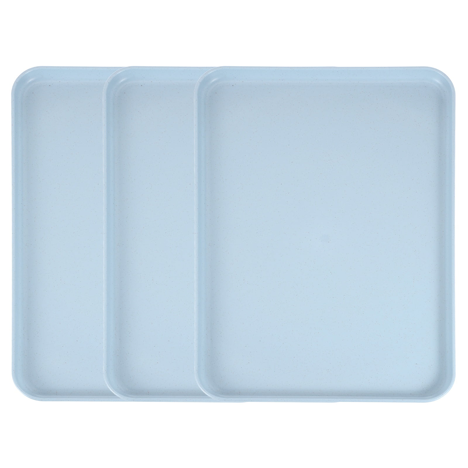 Uxcell3Pcs Plastic Serving Trays, 15 x 10.6 Inch Rectangle Food Trays ...